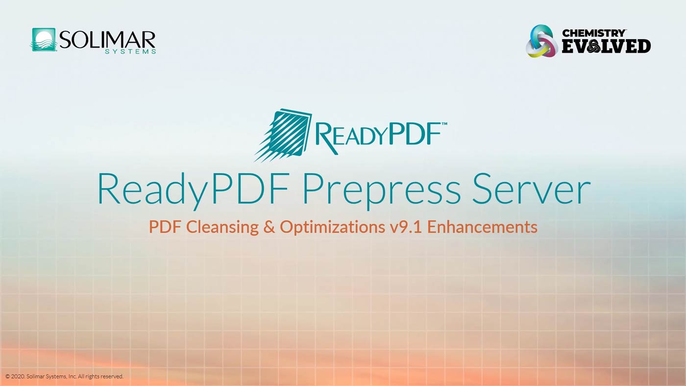 ReadyPDF - PDF Optimization for Optimized Production Print Output